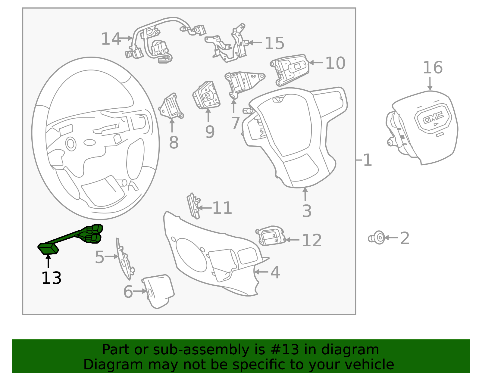 84838123 - Heated Steering Wheel Module 2021-2025 GM | Chevrolet Parts ...