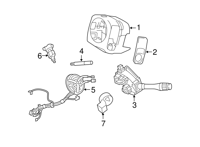 2003-2014 Ford Ignition Switch 5W1Z-11572-AA | OEM Parts Online