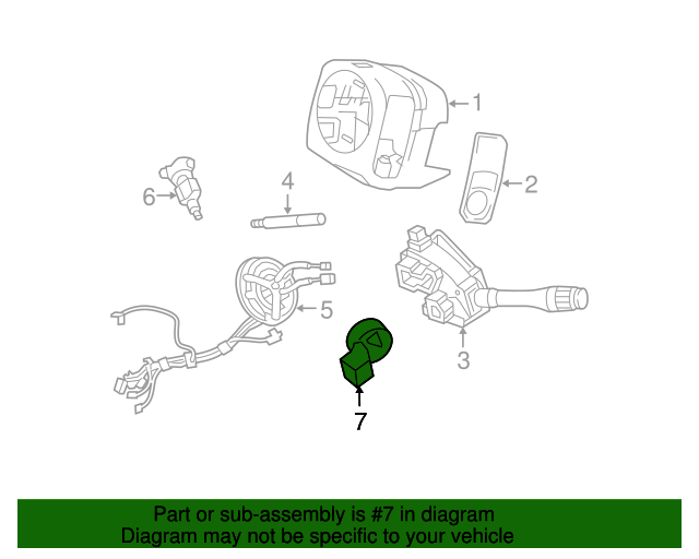 Ford 5W1Z-11572-AA - Ignition Switch - 2003-2014 Ford | OEM Ford Part