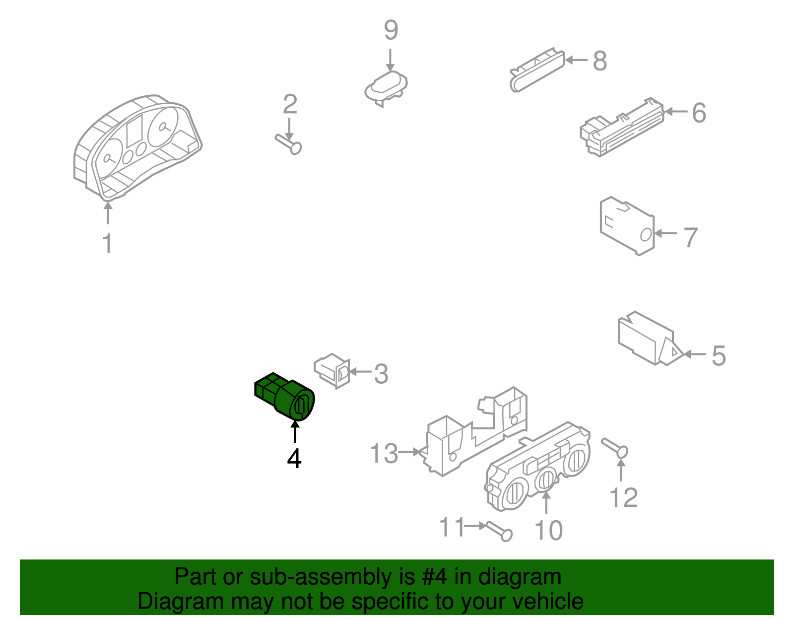 2010-2019 Volkswagen Headlamp Switch 3C8-941-431-AC-XSH | OEM VW Parts Haus