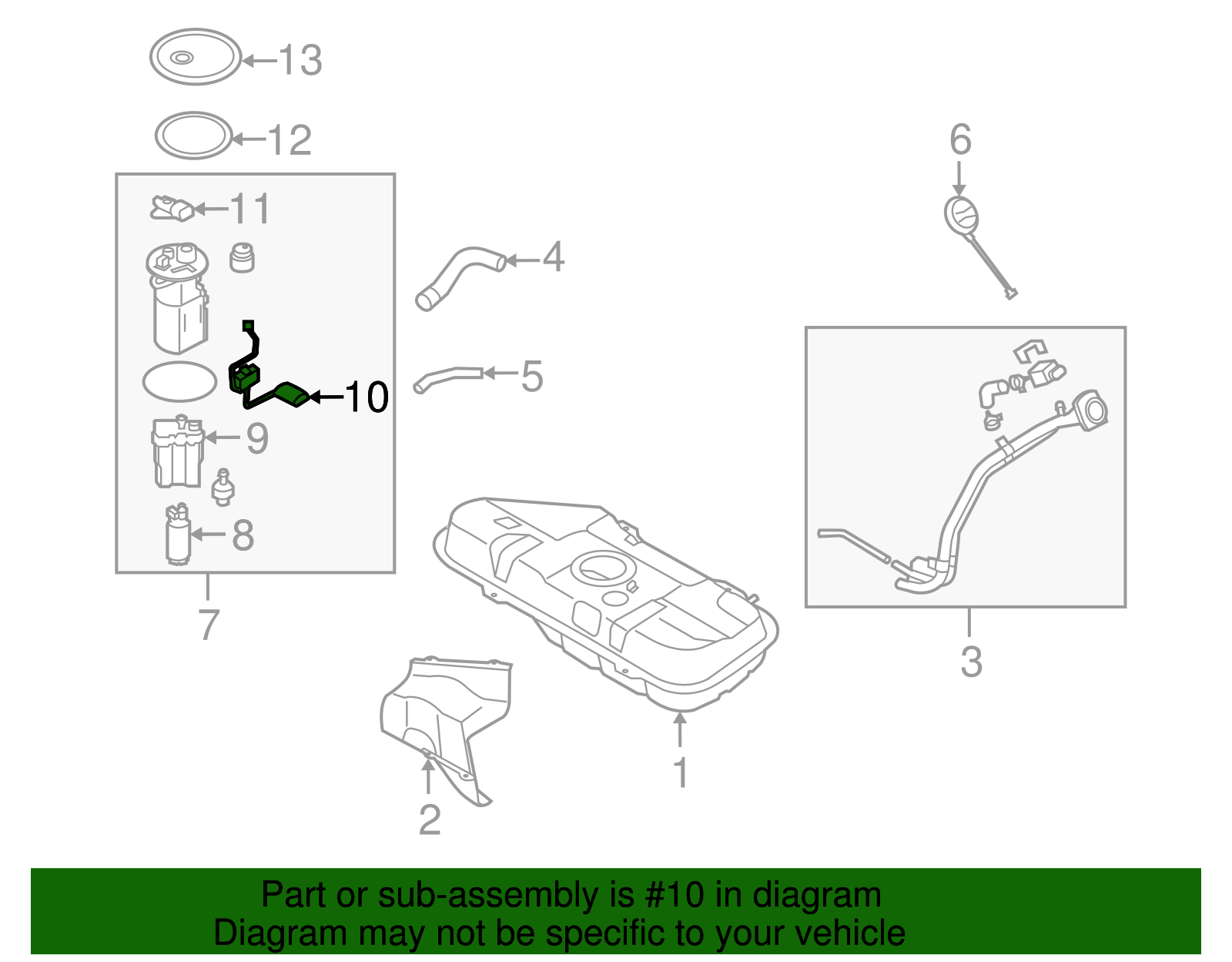 94460-2K000 - Fuel Gauge Sending Unit 2010-2013 Kia Soul | Kia.Parts Store