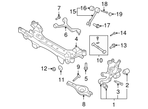 2006-2011 Hyundai Lower Control Arm 55210-3K700 | HyundaiParts.Online