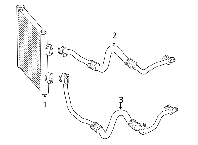 099-500-57-00-64 - Oil Cooler Mercedes-Benz USA Parts