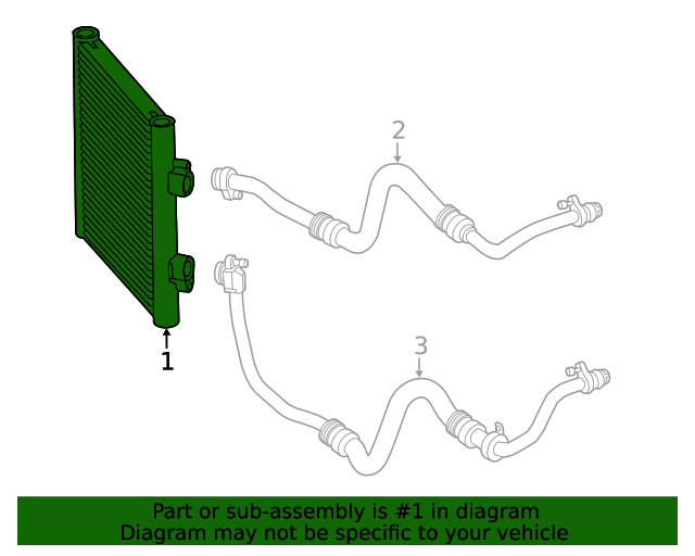 099-500-57-00-64 - Oil Cooler Mercedes-Benz USA Parts