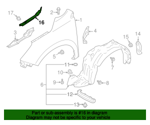 2014-2018 Subaru Forester Cover 57256SG020 | Subaru Parts For You