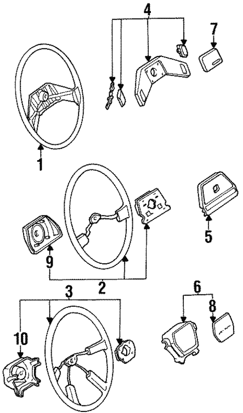 Steering Wheel & Trim for 1994 Nissan D21 | OEM Parts Online