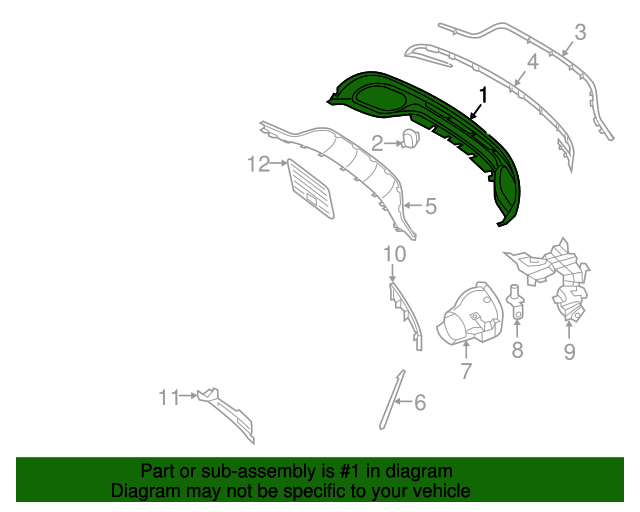 2017-2018 Mercedes-Benz Lower Cover 205-885-53-38 | MB OEM Parts