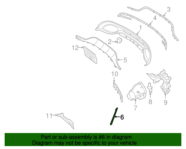 205-885-65-00 - Bumper Trim 2017-2023 Mercedes-Benz | Mercedes-Benz USA ...