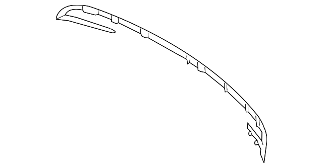 2017-2018 Mercedes-Benz Center Molding 205-885-26-21 | MB OEM Parts