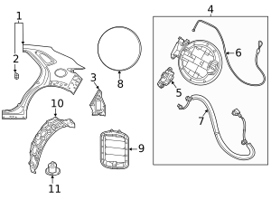 2020-2024 Mazda CX-30 Fuel Pocket DGH9-42-420G | AutoNationParts.com
