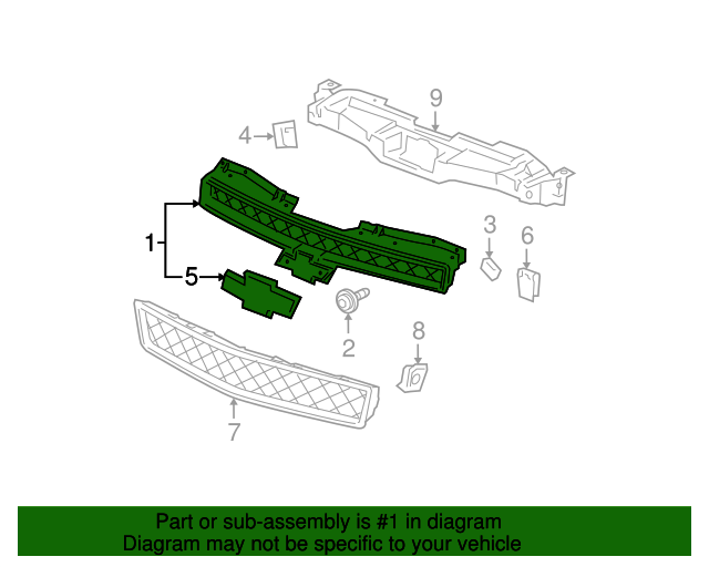 2007-2014 Chevrolet Bright Chrome Grille Assembly with Bowtie Logo ...