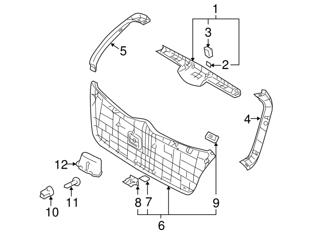 81755-17000 - Pull Handle 2006-2011 Kia Rio5 | Kia.Parts Store