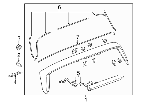 Spoiler for 2022 Chevrolet Spark | GMPartsDirect.com