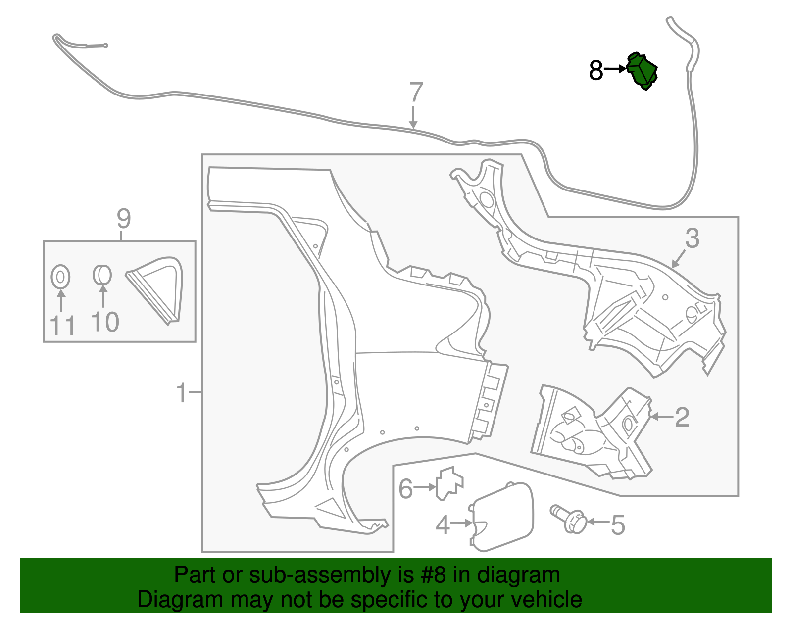 78827-ED00B - Lock - 2011-2017 Nissan | Nissan OEM Parts Direct