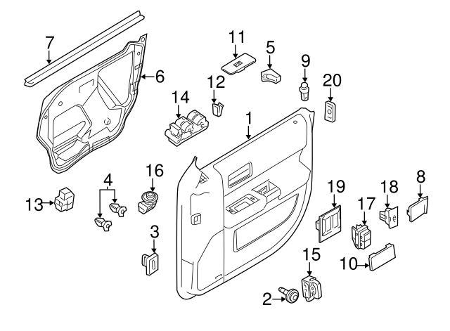 AA8Z-14529-AA - Window Switch 2009-2019 Ford | Ford Parts Direct
