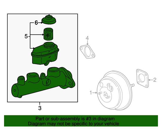 1995-1999 Lexus ES300 Master Cylinder 47201-33130 | OEM Parts Online
