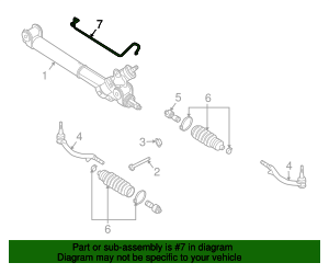 2003-2008 Isuzu Ascender Pipe 8261002700 | Isuzu Parts Center