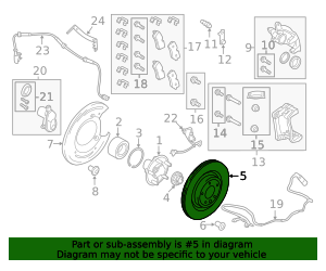 Genuine OEM Disc Brake Rotor Part# LR153550 Fits 2022-2025 Land Rover ...