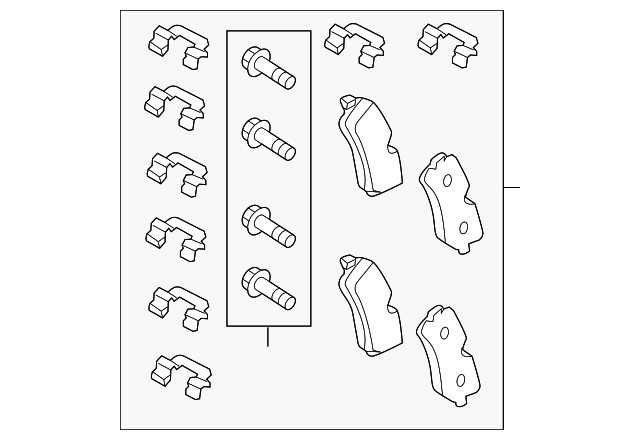 Genuine OEM Disc Brake Pad Set Part# LR156904 Fits 2022-2025 Land Rover ...