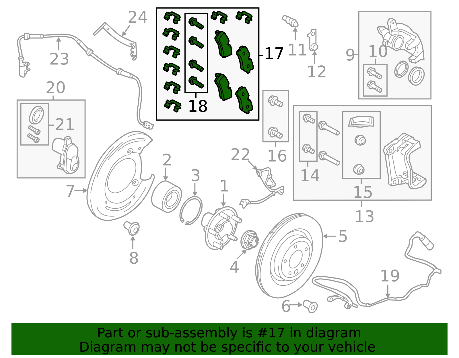 2022-2025 Land Rover Disc Brake Pad Set LR156904 | OEM Parts Online
