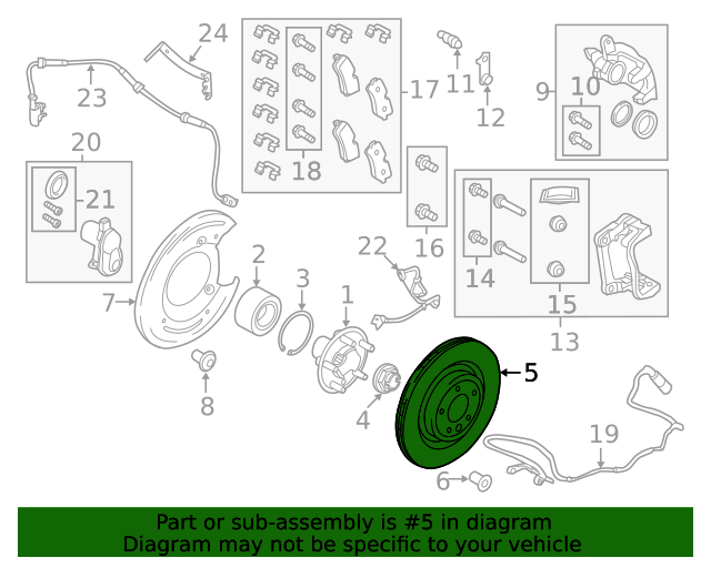 2022-2024 Land Rover Disc Brake Rotor LR153550 | OEM Parts Online