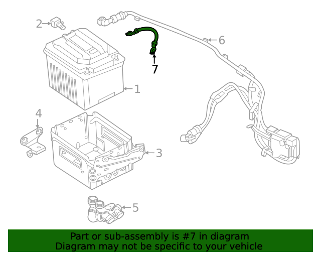 Genuine BMW 61-12-8-795-681 | Negative Cable | FREE Shipping on Most ...