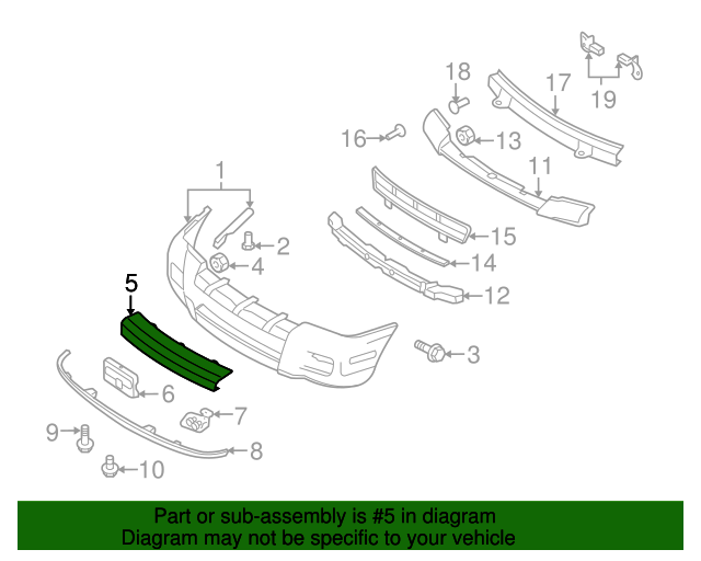 2006-2010 Mercury Mountaineer Center Molding 6L9Z-17232-AAA | QuirkParts