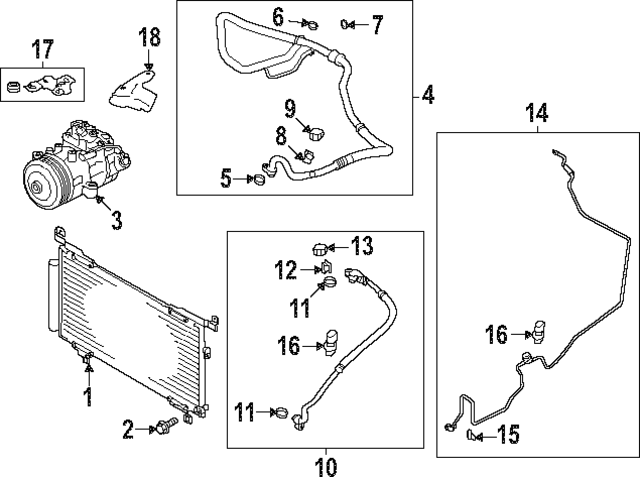 2022-2024 Subaru WRX A/C Refrigerant Hose 73425VC020 | TascaParts.com