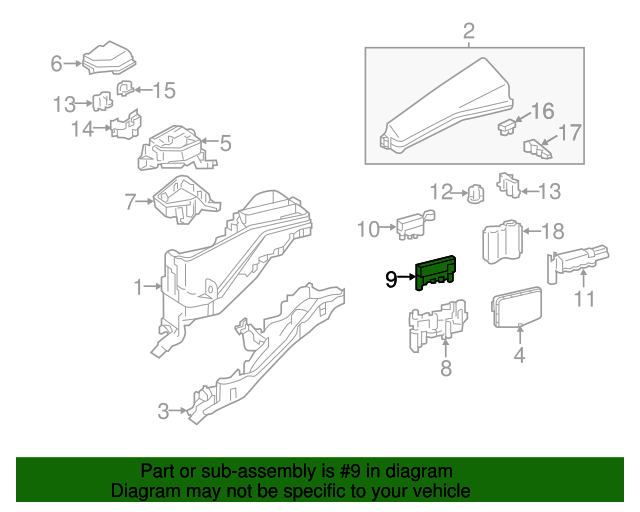 2013-2018 Lexus ES350 Fuse Holder 82620-33080 | OEM Parts Online