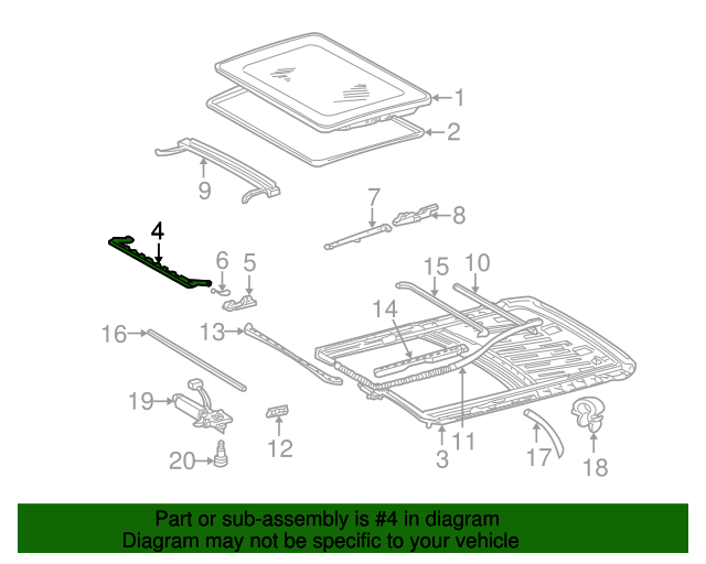220-784-00-70-64 - Baffle 2000-2009 Mercedes-Benz | Mercedes-Benz USA Parts