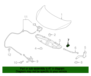 2013-2019 Nissan Support Rod Clamp 65722-EN00A | TascaParts.com
