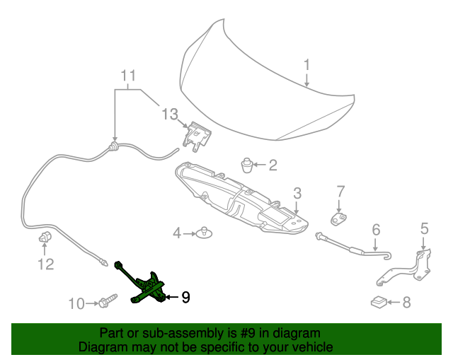 65601-3VV0A - Lock 2014-2019 Nissan | Nissan Parts & Accessories Online