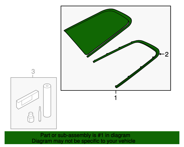 32219944 - Quarter Glass - 2017-2020 Volvo | Volvo OEM Parts Direct