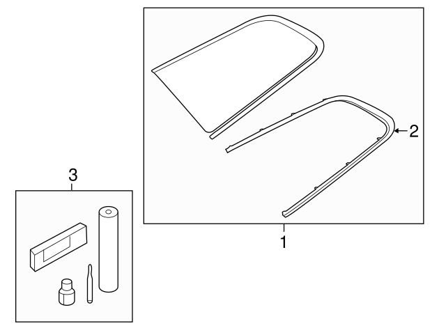 32219944 - Quarter Glass - 2017-2020 Volvo | Volvo OEM Parts Direct