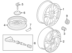 42700-SZT-A91 - Wheel, Alloy 2011-2012 Honda CR-Z | Honda Parts Online