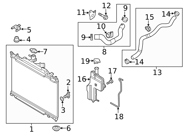 2016-2021 Mazda CX-3 Radiator Assembly PEHH-15-200 | RealMazdaParts.com