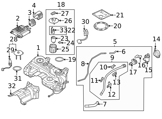 2022-2023 Hyundai Tucson Fuel Pump 31119-L3600 | QuirkParts
