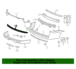 2013-2017 GMC Galvano Silver Rear Bumper Step Pad 20982428 GM ...