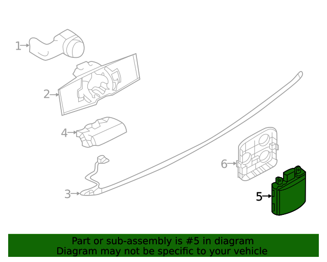2019-2020 Infiniti QX50 Blind Spot Radar 284K0-5RA0A | OEM Parts Online