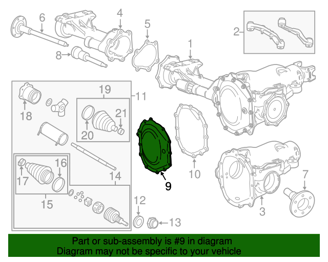 2011-2019 GM Front Differential Carrier Cover 20768577 | GMPartsDirect.com