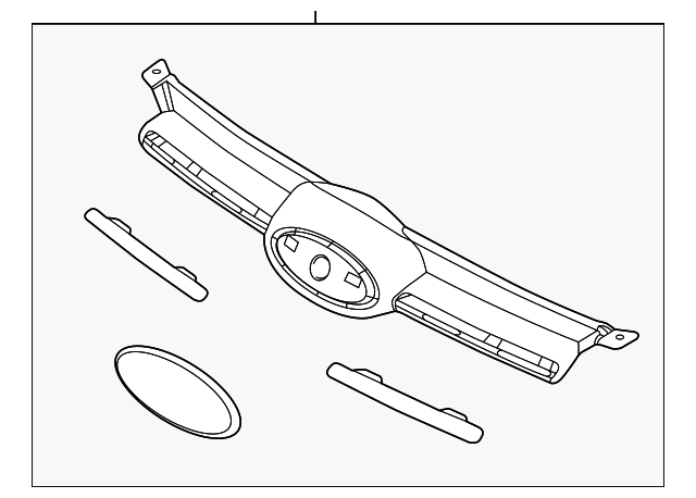 Genuine OEM Ford Part - Grille Assembly BM5Z-8200-A | Genuine OEM Ford ...