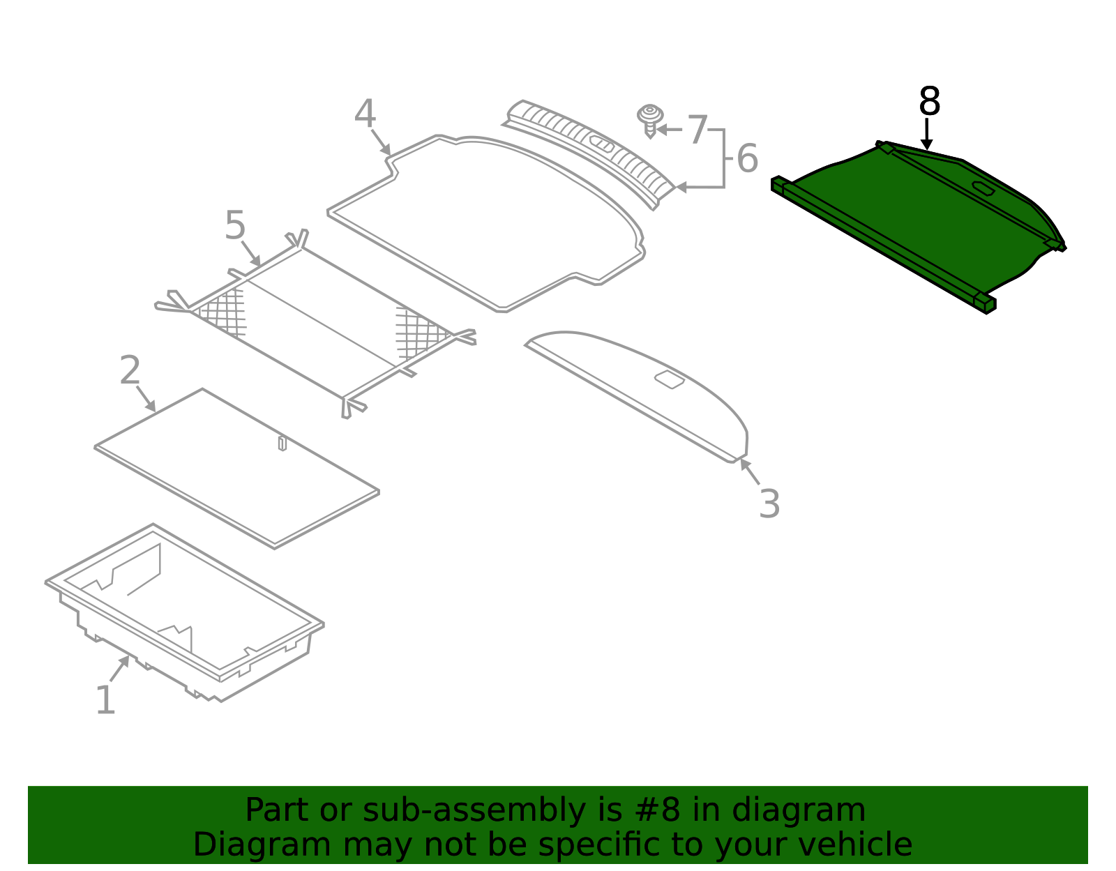 Genuine Cargo Screen for 2019-2023 Hyundai Santa Fe | Part# S2F15-AU101 ...