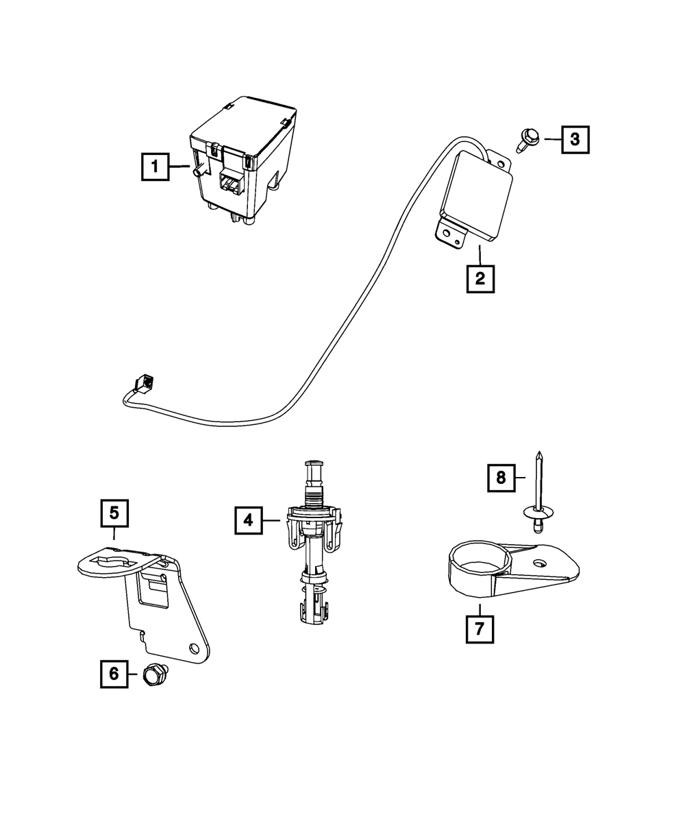 2011-2014 Mopar Wireless Ignition Node Receiver 68105739ac | OEM Parts ...