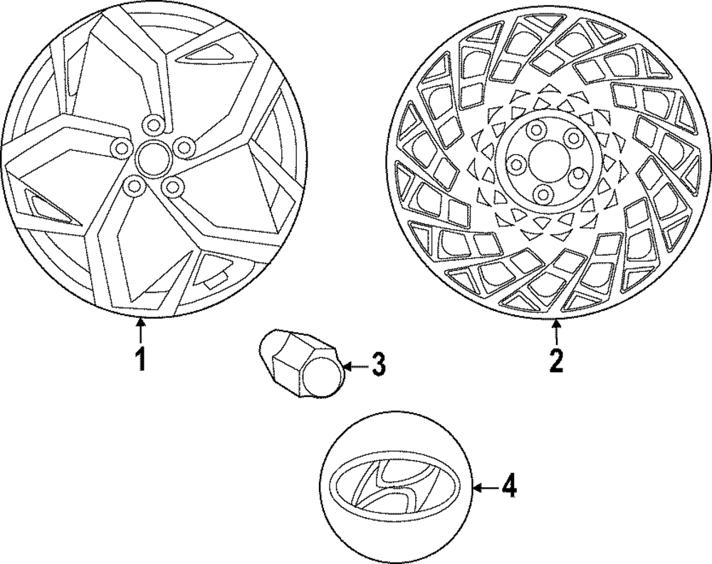 2022-2024 Hyundai Ioniq 5 Wheel 52910gi210 | Retail Performance Auto Parts