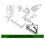 2005-2016 Land Rover Power Steering Return Hose LR057262 ...