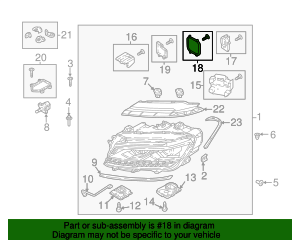 5TA-998-608-A - Headlight Bulb Cap 2018-2021 Volkswagen Tiguan ...