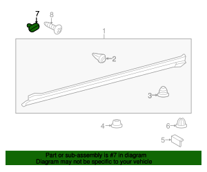 90189-06006 - Rocker Molding Grommet 1997-2022 Toyota | Longo Toyota Parts