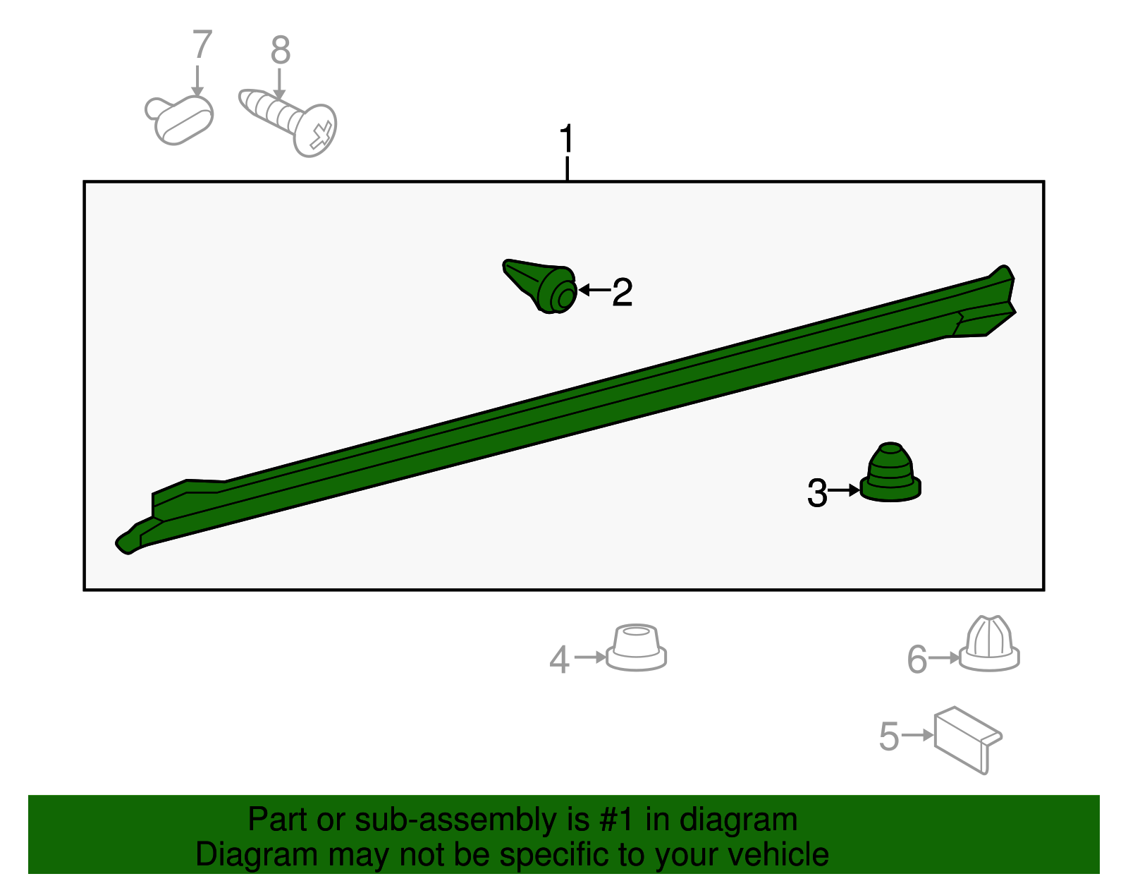 Genuine Toyota Rocker Panel Guard (Right) part# 75805-35130 for 2010 ...