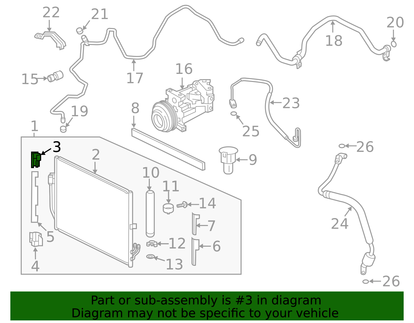 2019-2020 Infiniti QX50 Condenser Upper Bracket 92114-5NA1A | Infiniti ...