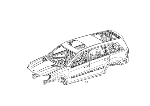 Body Shell for 2009 Mercedes-Benz GL 550 | Mercedes-Benz USA Parts